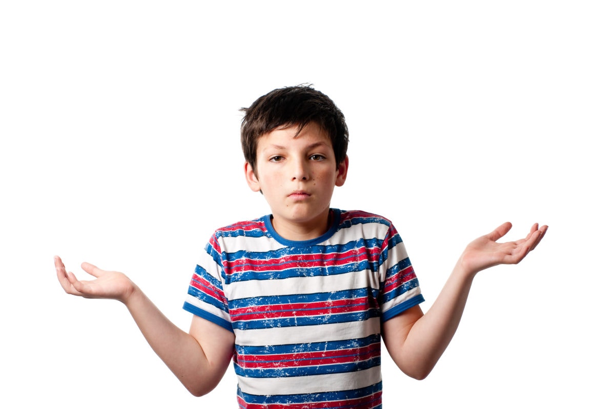 Child Shrugging Shoulders